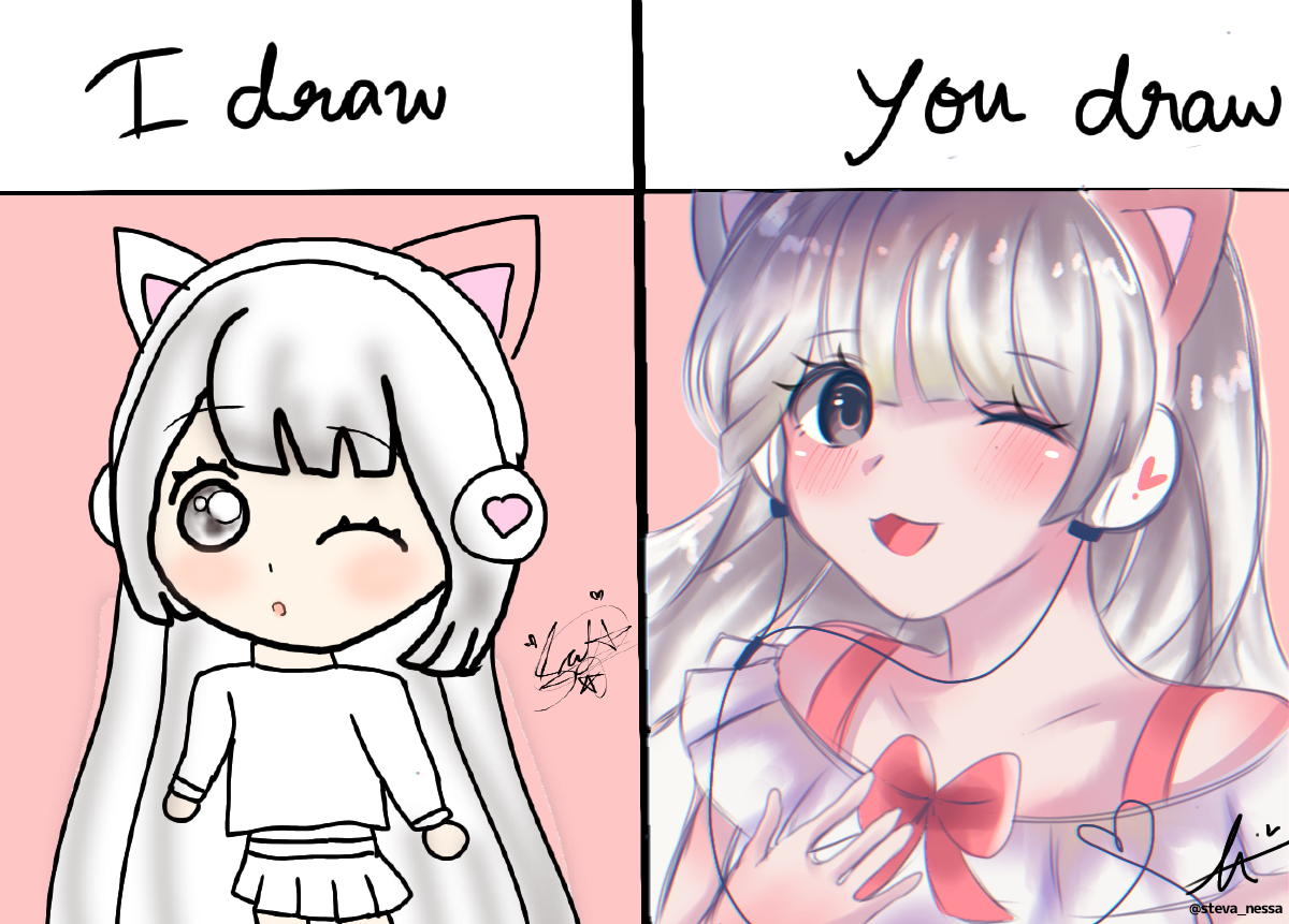 I draw you draw collab. - ibisPaint