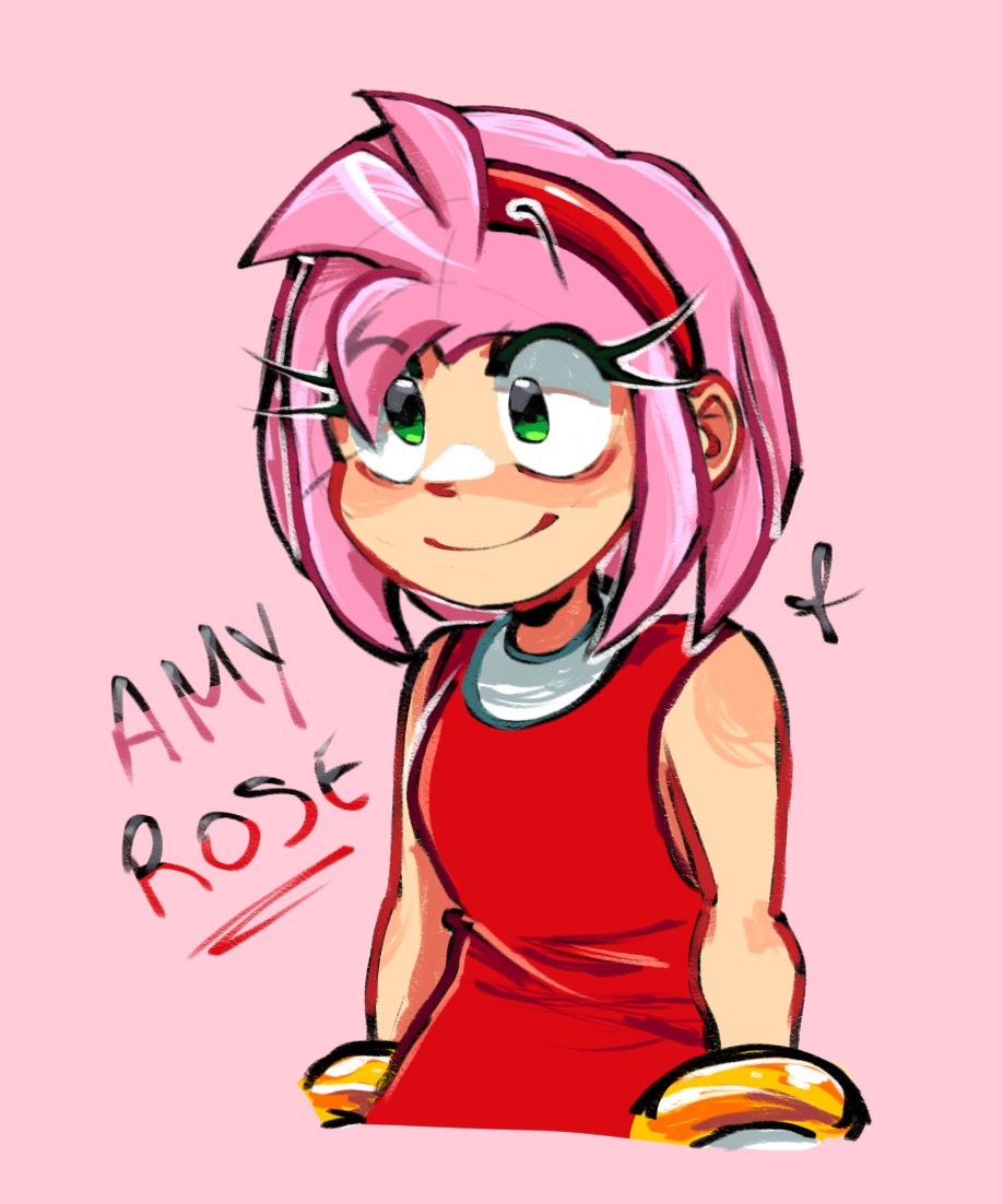 Human Amy Rose 🌸 - ibisPaint