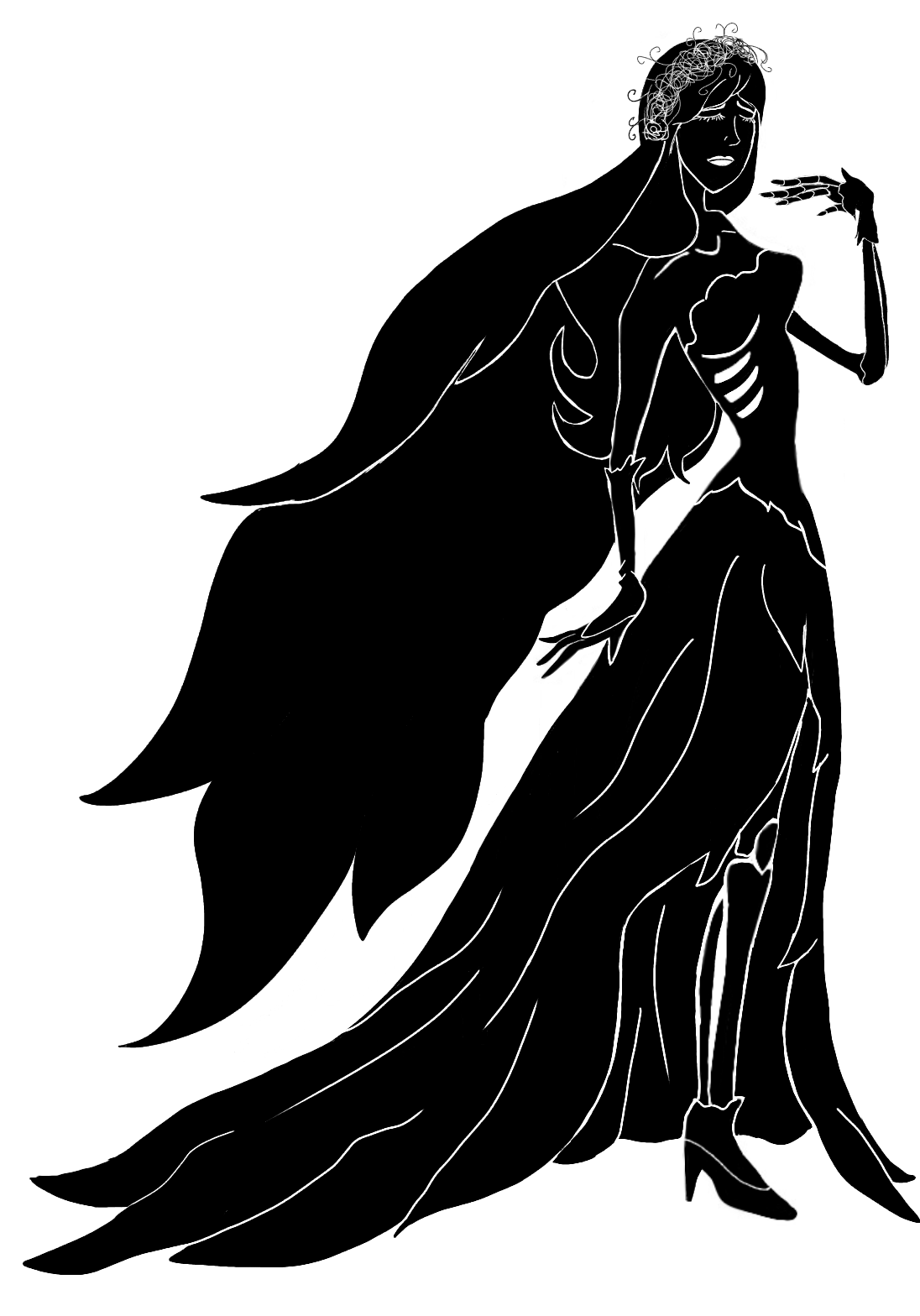 corpse bride silhouette - ibisPaint