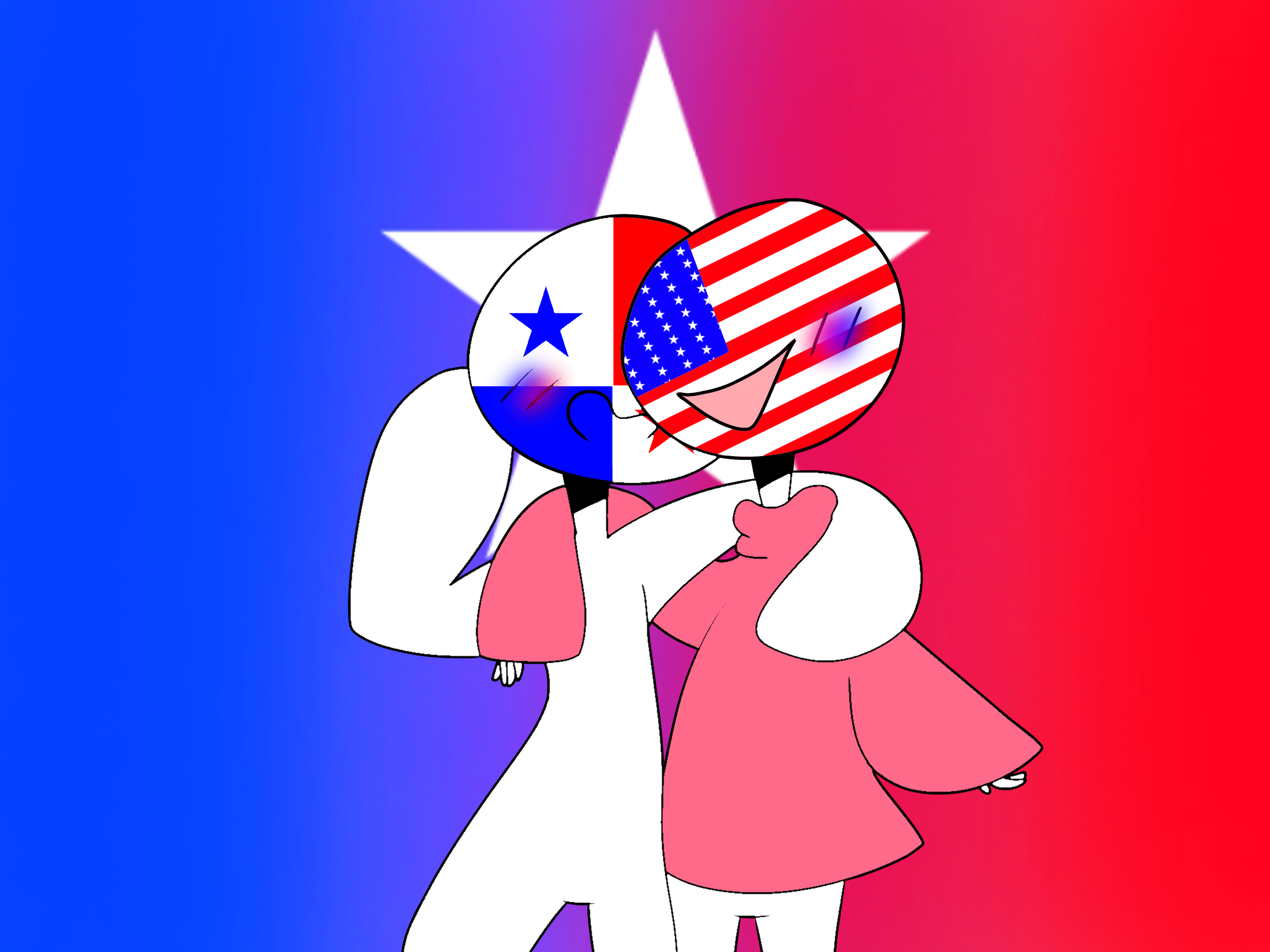 Country Humans ~ Panama and America - ibisPaint