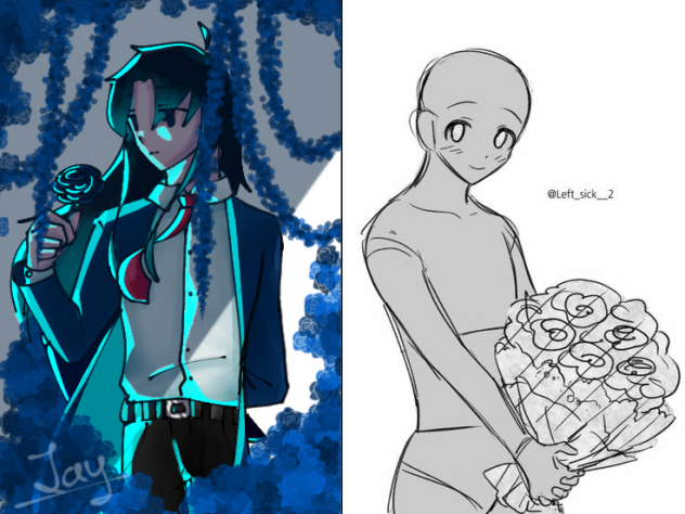 Flower collab - ibisPaint