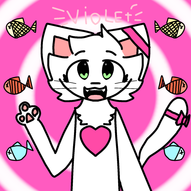 violet the cat - ibisPaint