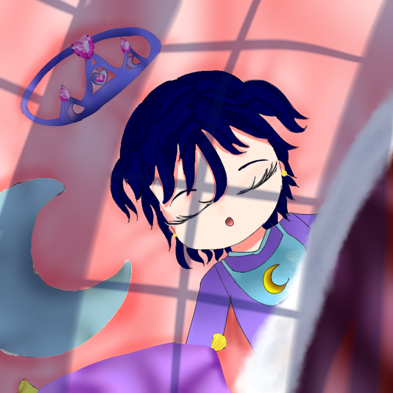 sleeping baby princess cartoon - ibisPaint