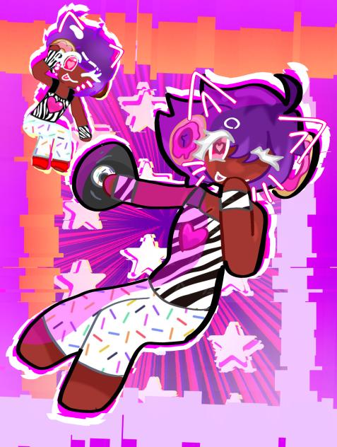 DJ ZEBRA SPRINKLES COOKIE - ibisPaint