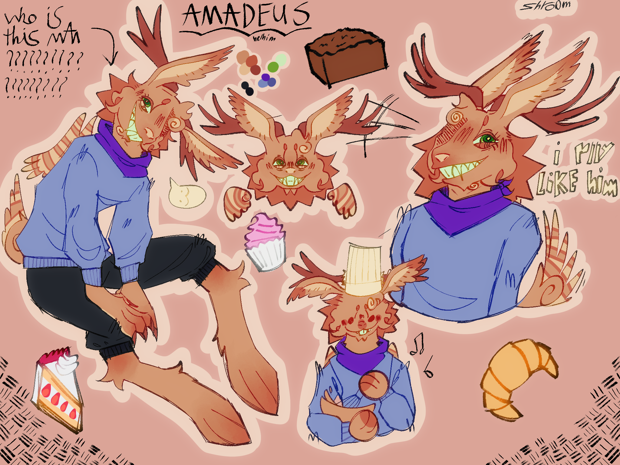 Amadeus the wolpertinger - ibisPaint