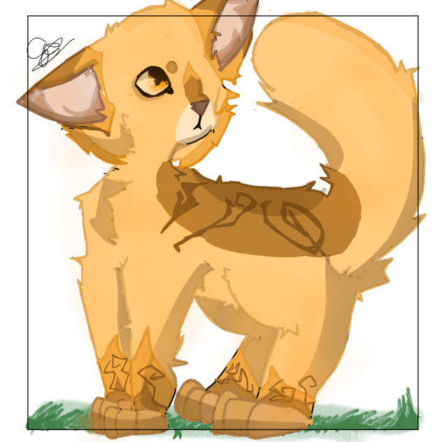 golden fire - ibisPaint