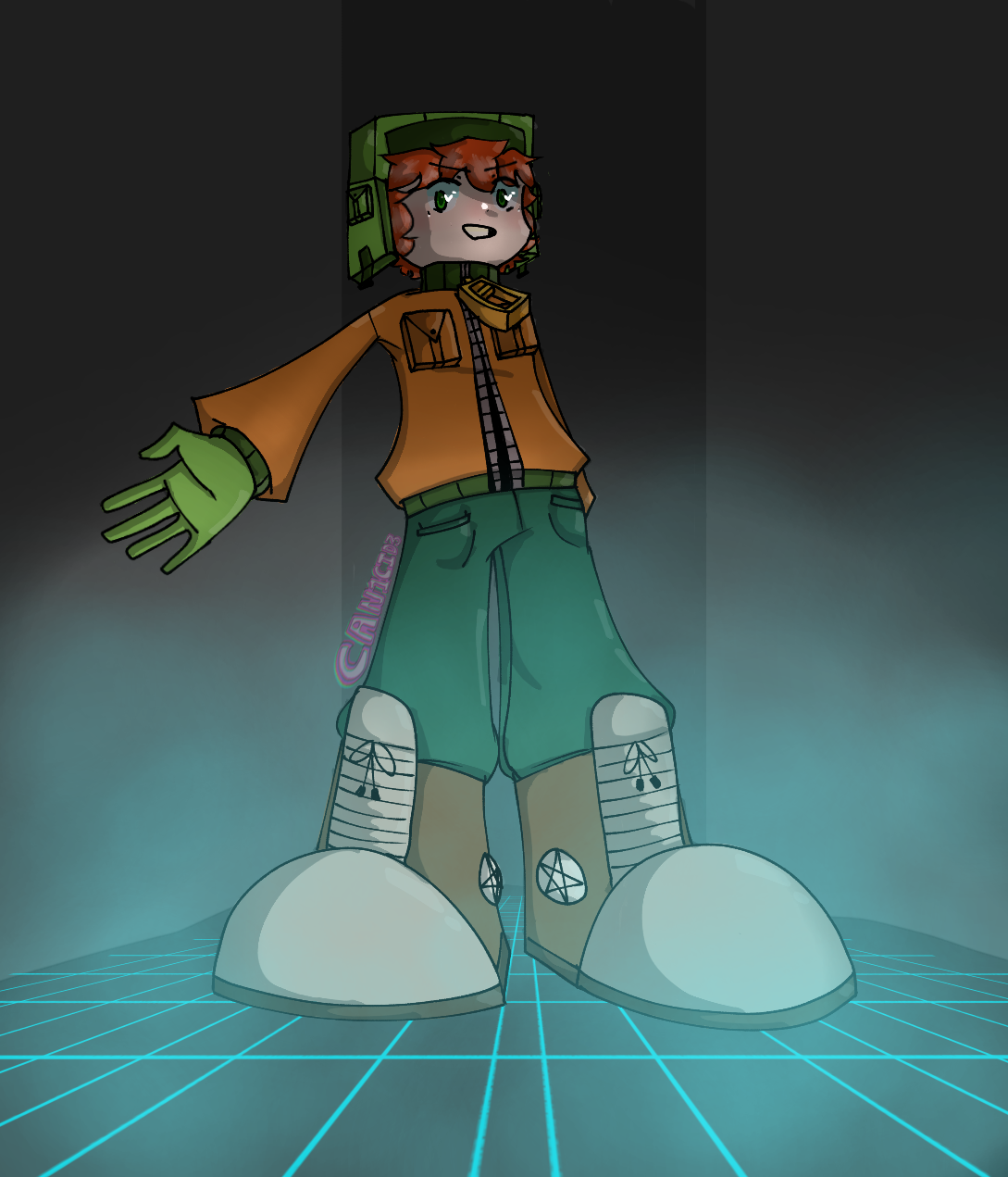 Kyle in blue gas - ibisPaint