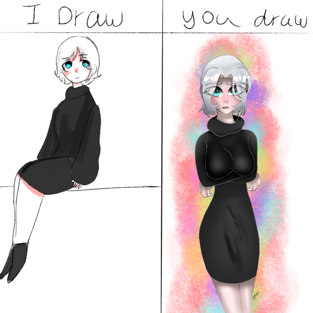 I draw you draw again again XD - ibisPaint