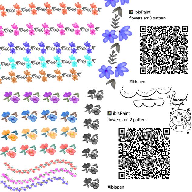 flowers arrangements 2 pattern - ibisPaint