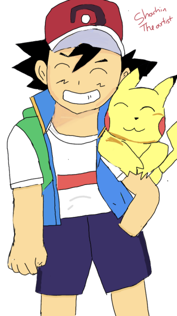 ash ketchum fan art - ibisPaint