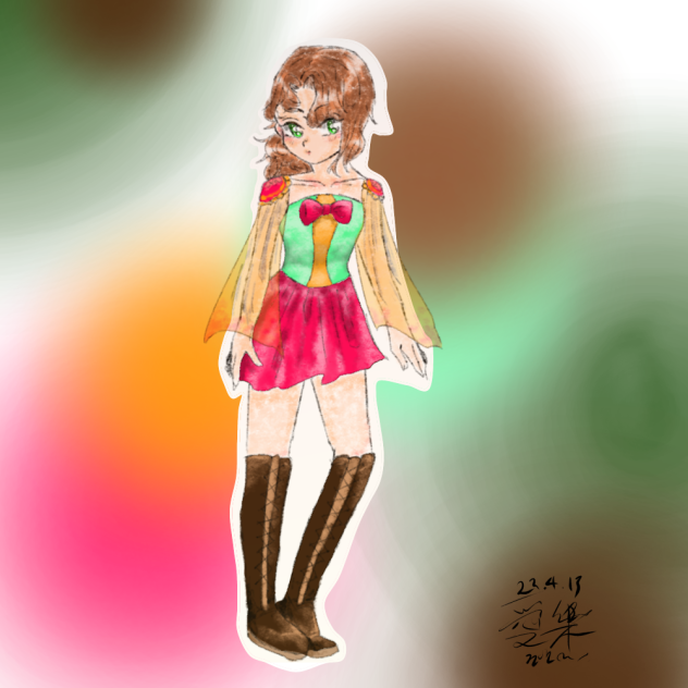 A portrait of an immature princess - ibisPaint