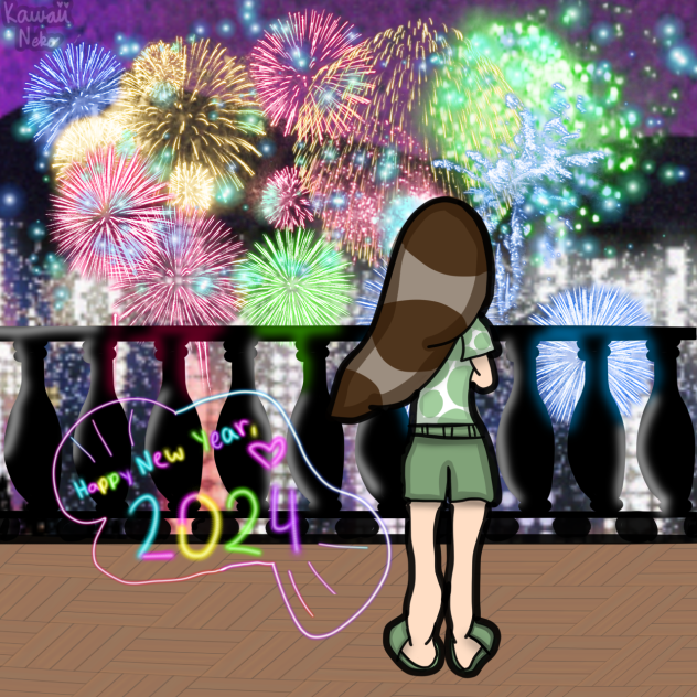 Happy new year 2024 - ibisPaint