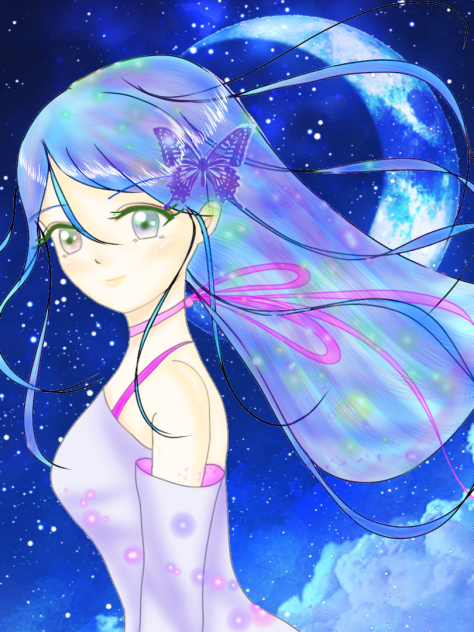 Moonlit night - ibisPaint