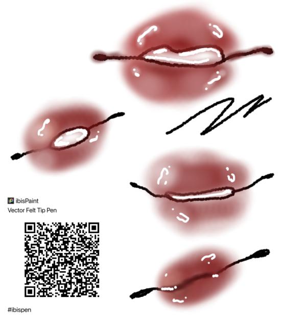 Juicy lip brush - ibisPaint