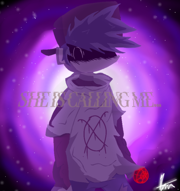 She is calling me... - ibisPaint