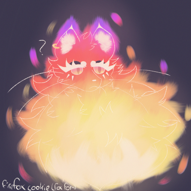 `Firefox Cookie (fox form)` - ibisPaint
