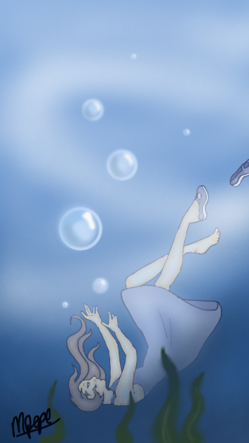 Drowning girl - ibisPaint