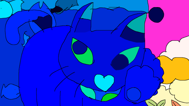 Blue Cat - ibisPaint