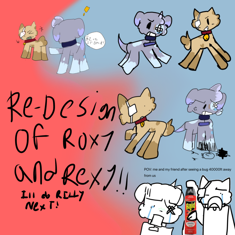 Roxy and Rexy Redesigns! - ibisPaint