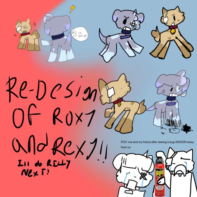 Roxy and Rexy Redesigns! - ibisPaint