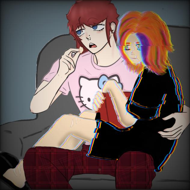 collaboration with Angel frog 💜 - ibisPaint