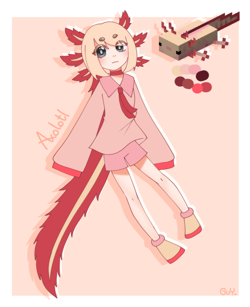 Axolotl OC - ibisPaint