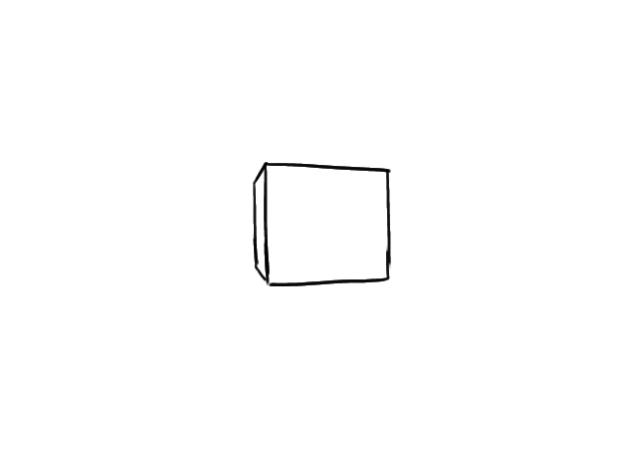 a rotating cube - ibisPaint