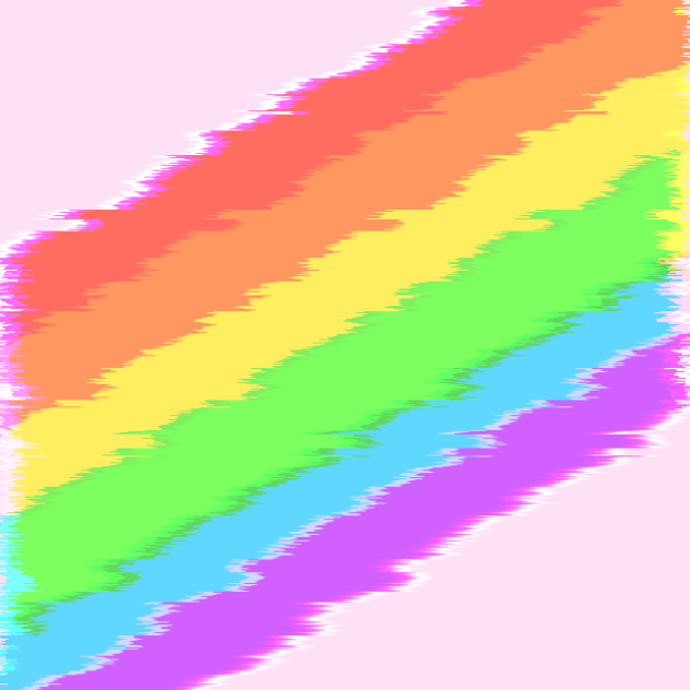 rainbow glitchy thing - ibisPaint