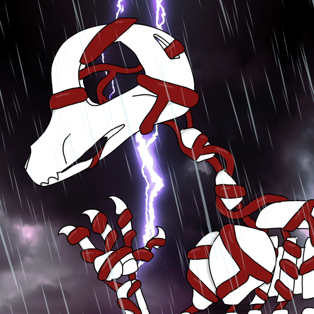 Skeleton wolf (vein version) - ibisPaint