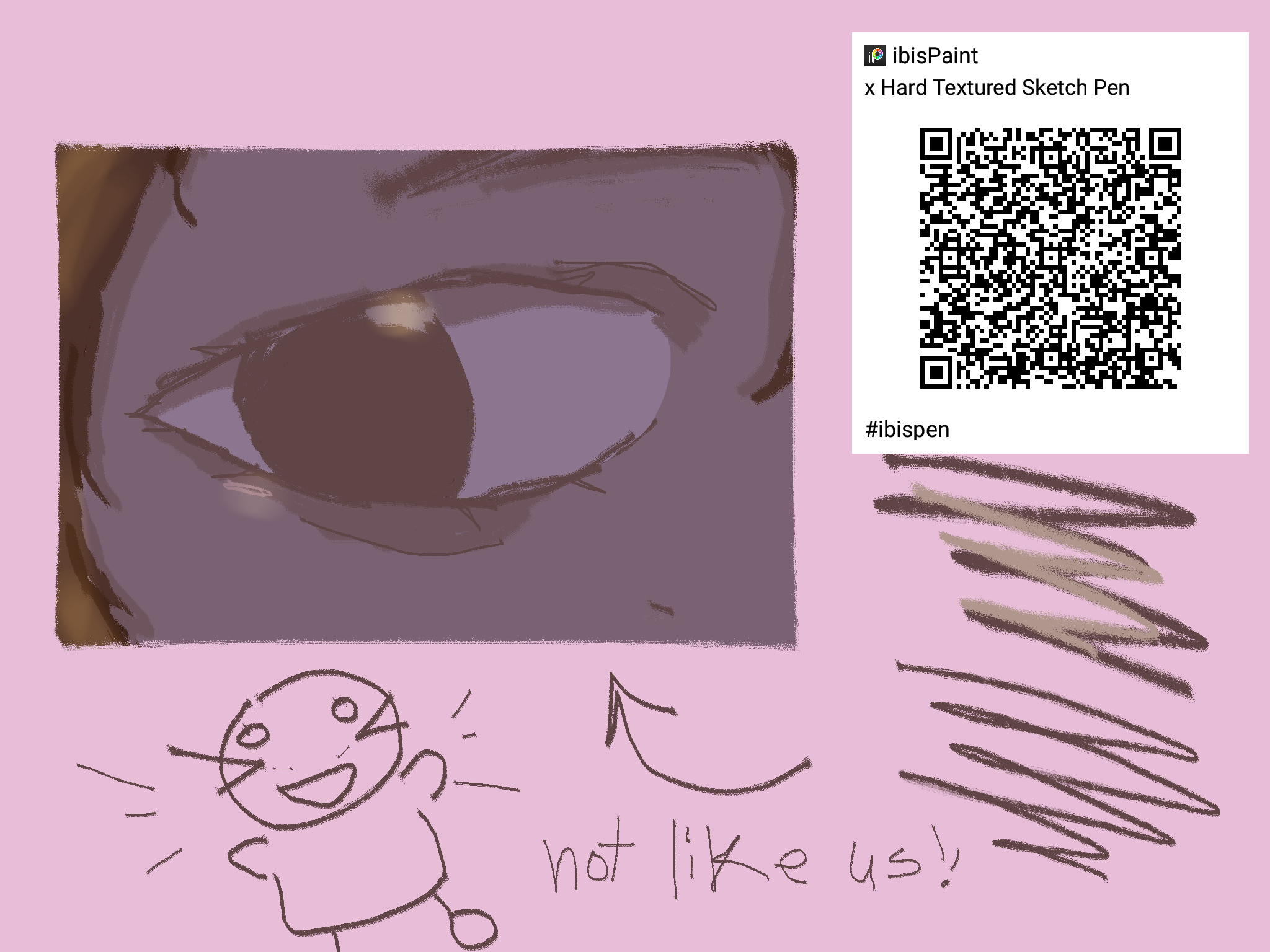 Eon's Hard Textured Sketch Brush. - ibisPaint