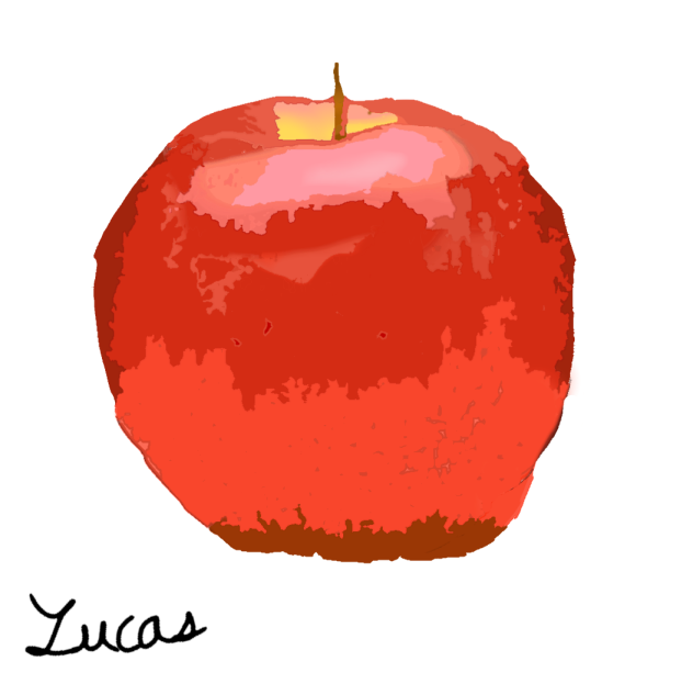 kinda realistic apple - ibisPaint