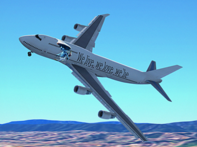 some edited airplane pictures from game - ibisPaint