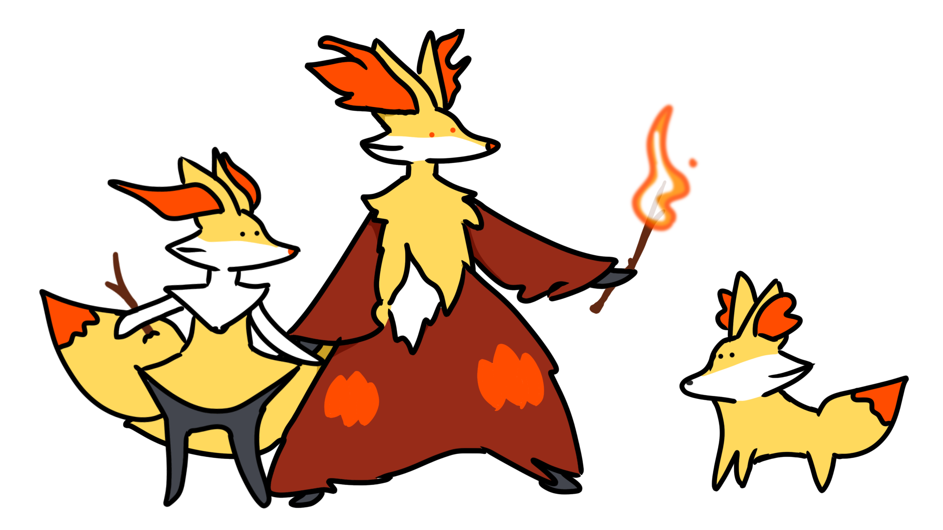 Fennekin line - ibisPaint
