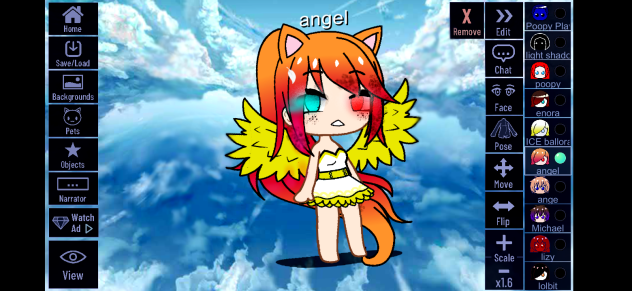 fille en ange - ibisPaint