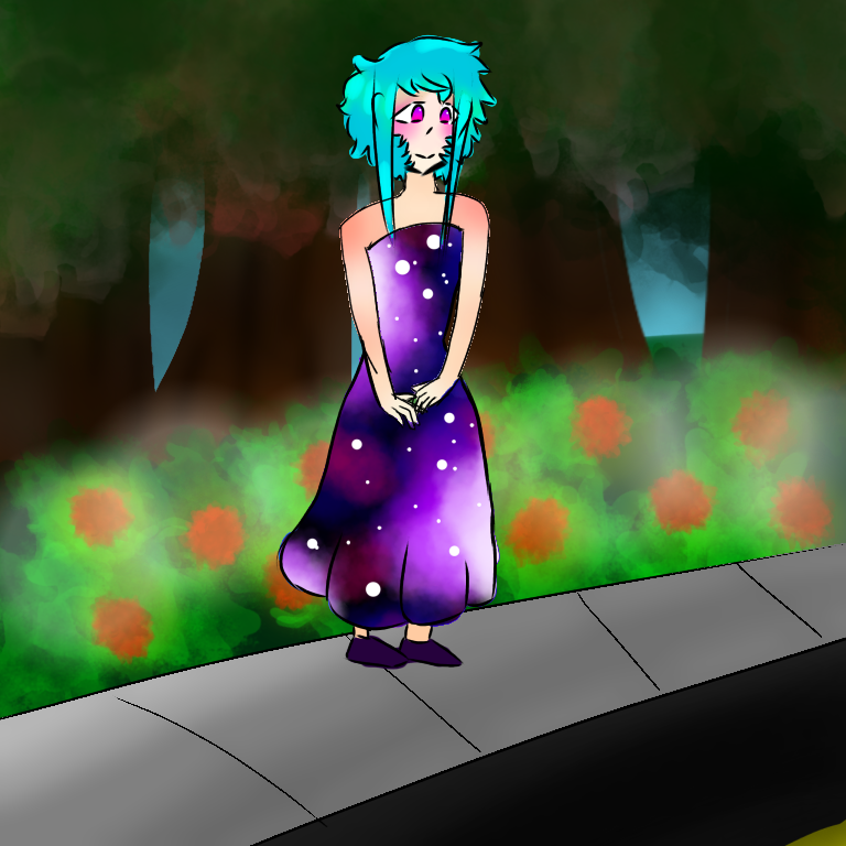 waiting for a bus - ibisPaint