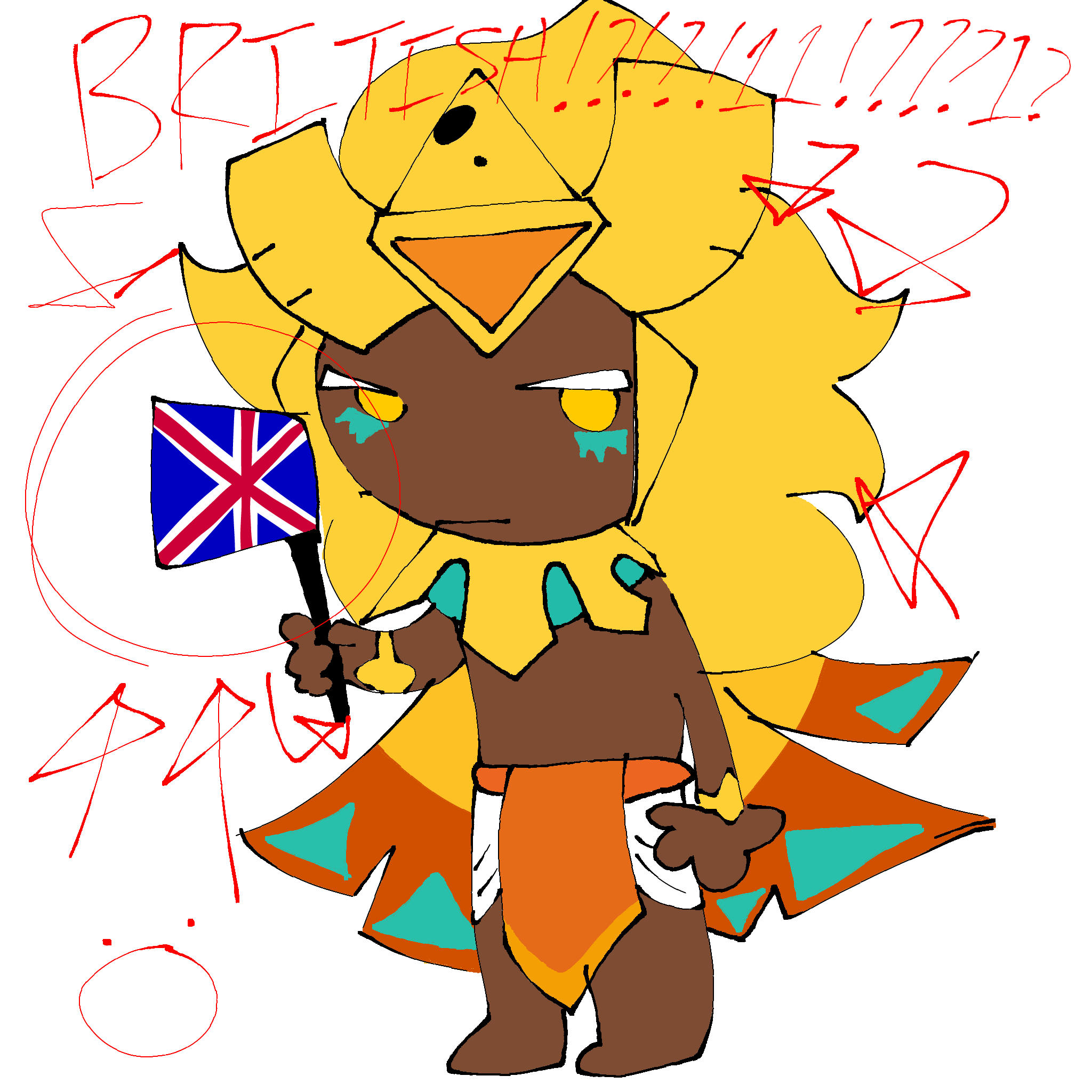 GOLDEN CHEESE COOKIE IS BRITISH - ibisPaint