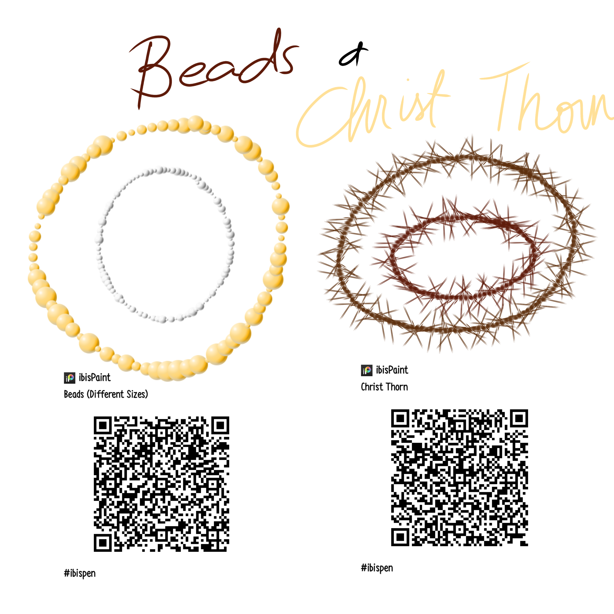 Beads and Crown of Torns - ibisPaint