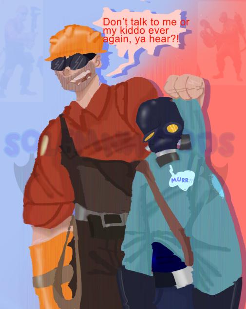 ENGIE & PYRO!!! 🔧🔥 - ibisPaint
