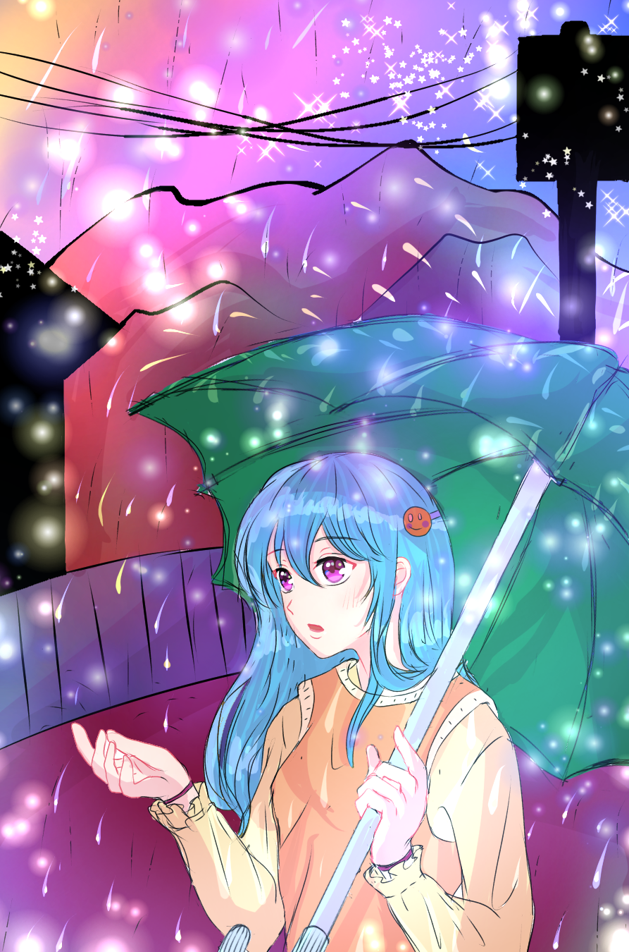 Green umbrella ☂ - ibisPaint