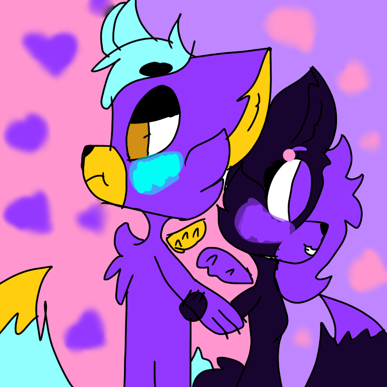 Night Fury 127 x Sparks!!💜🧡 - ibisPaint
