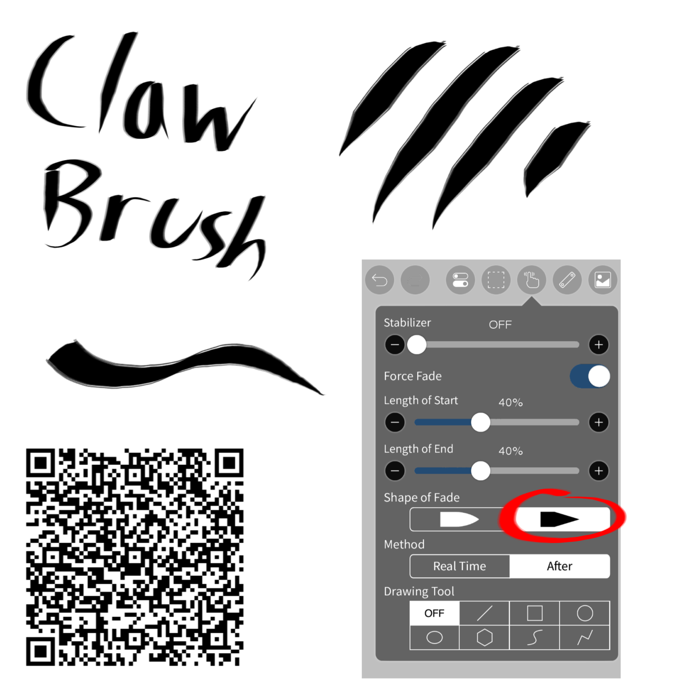Claw brush - ibisPaint