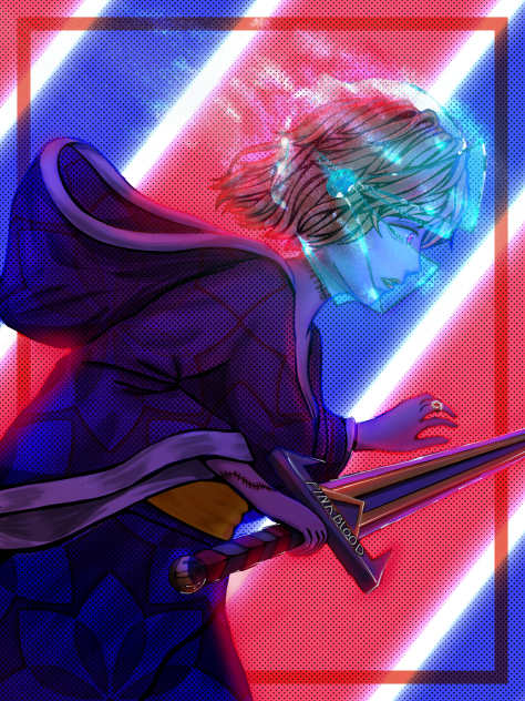 Knight girl neon - ibisPaint