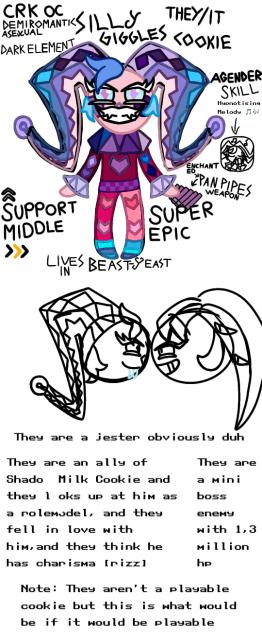 CRK Jester Oc Silly Giggles Cookie - ibisPaint