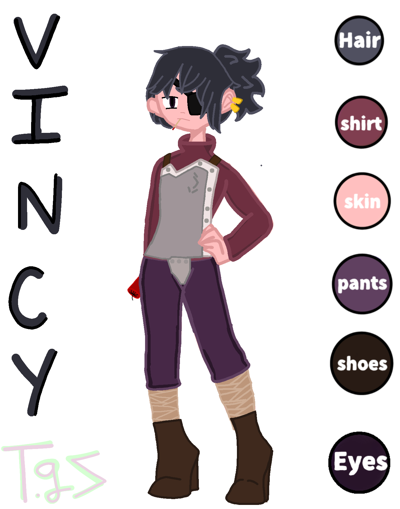 New oc! Vincy +color palette - ibisPaint