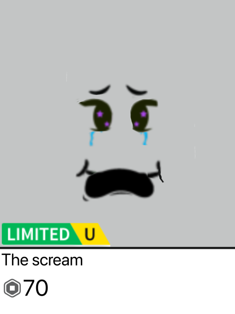 New Limited U roblox face l the scream - ibisPaint