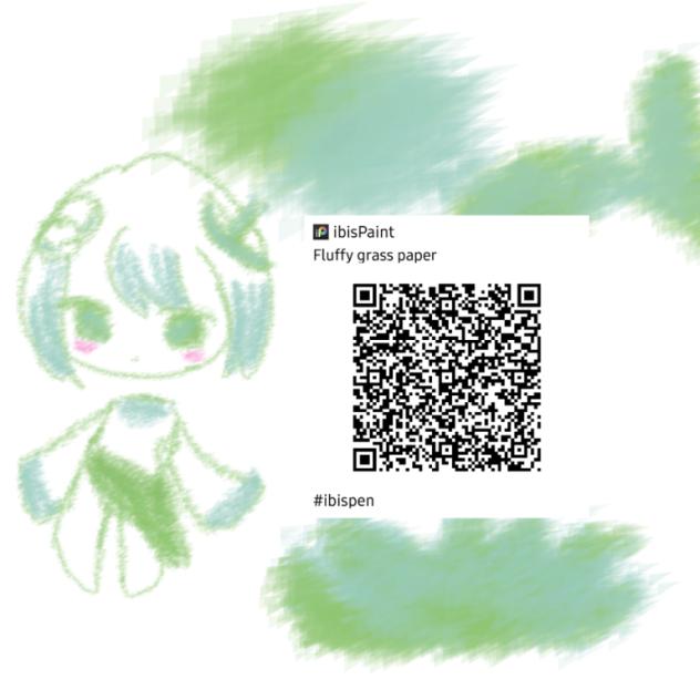 Fluffy grass paper brush - ibisPaint