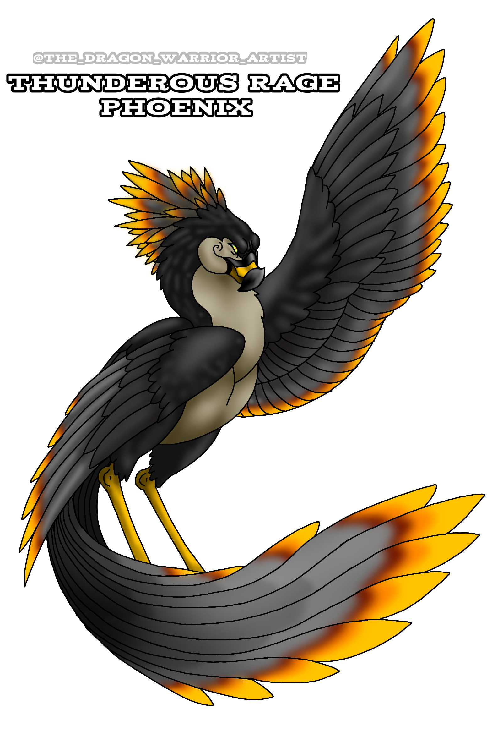 Phoenix's Thunderous Rage Form - ibisPaint