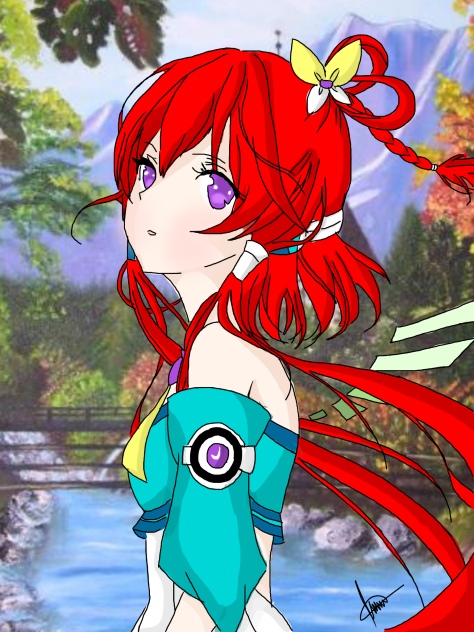 Red Hair Angel - ibisPaint