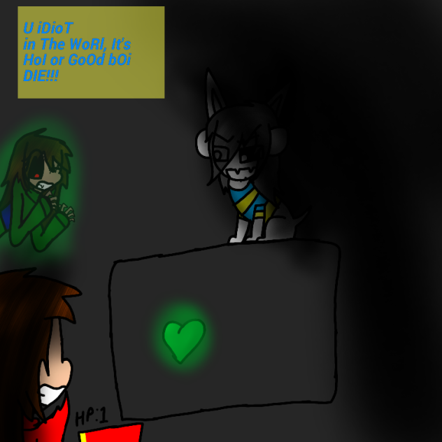 Underswap part 2, temmie encounter - ibisPaint