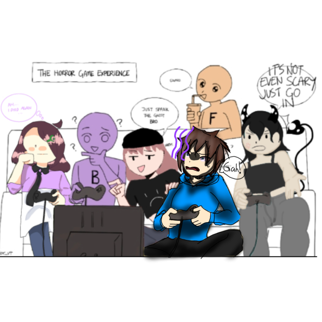 Horror game collab - ibisPaint